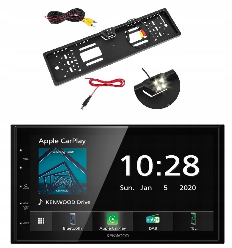 Kenwood DMX5020DABS Radio 2DIN Apple Carplay Android Auto + kamera ...
