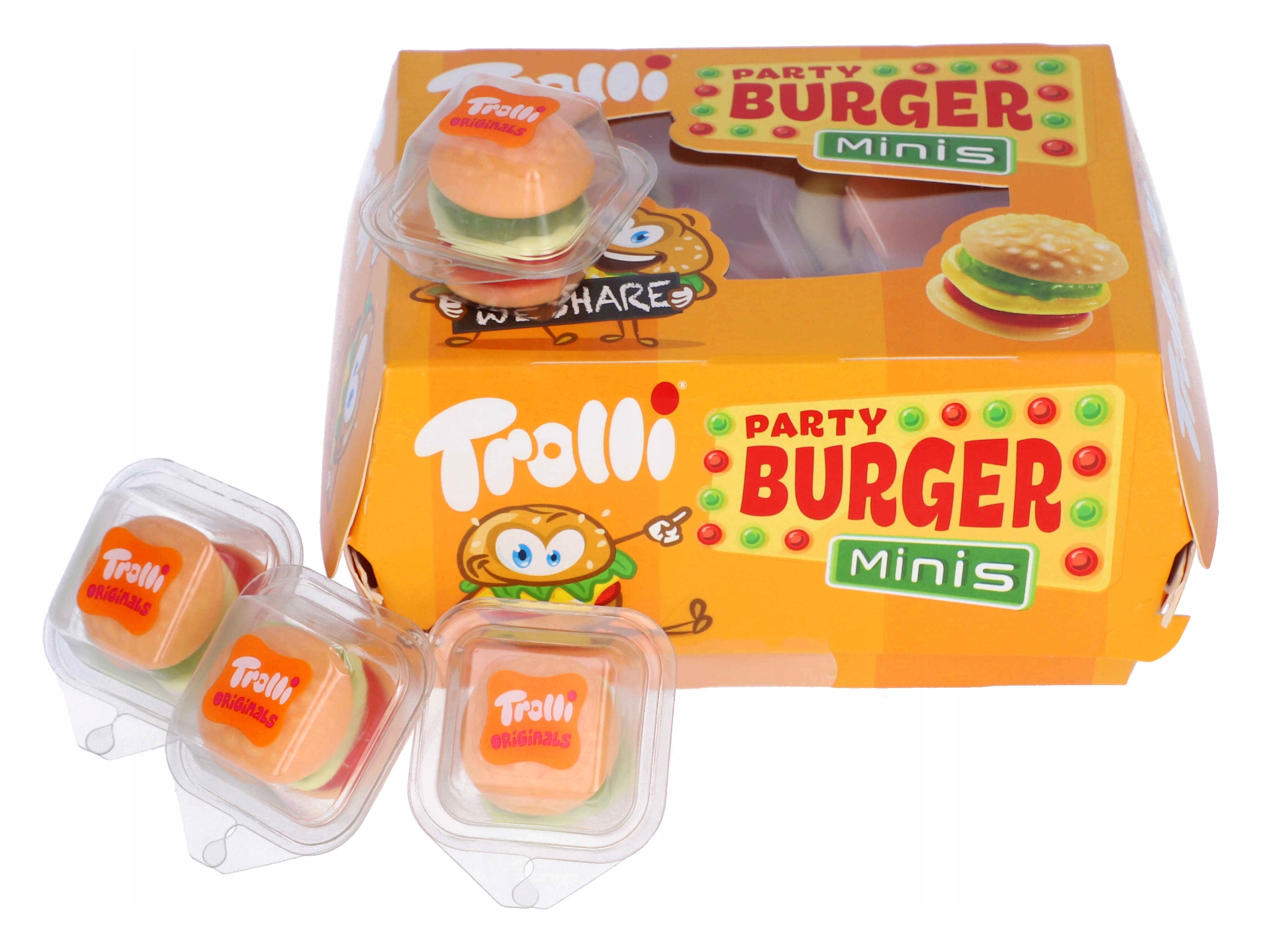 Żelki owocowe TROLLI Mini BURGER Hamburgery 15 szt 12101341771 - Allegro.pl