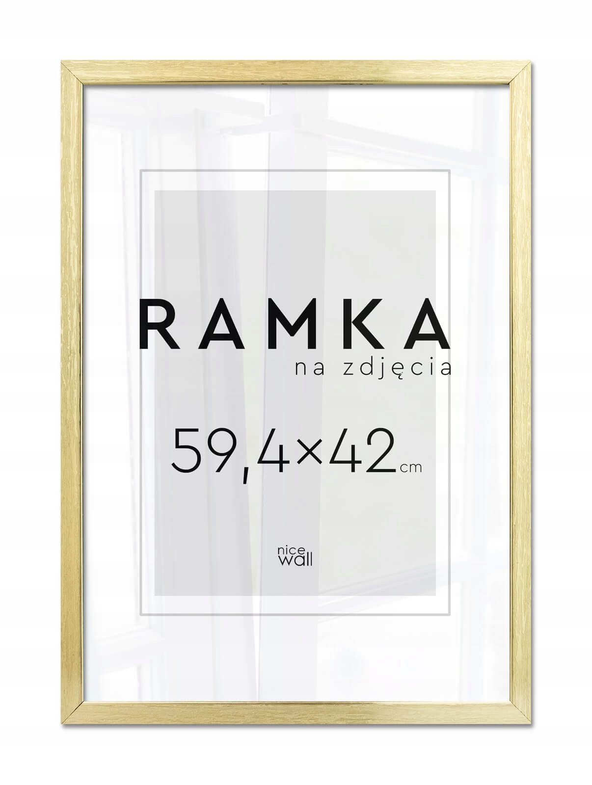 Ramka na zdjęcia A2 59,4x42 cm Złote Ramki Złota (5905505811593) • Cena ...