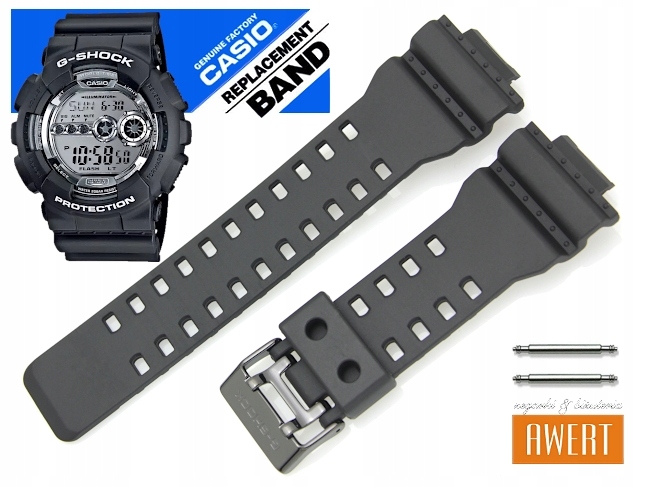 CASIO pasek do zegarka G-SHOCK GD-100BW-1 + teleskopy 16 mm (4582141064227) • Cena, Opinie ...