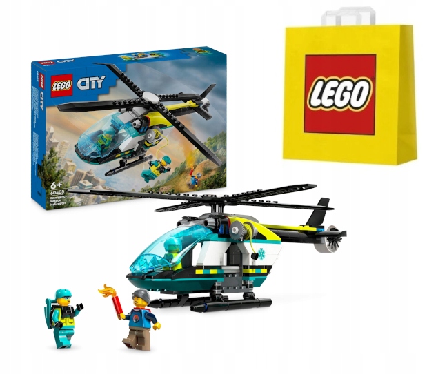 LEGO City Záchranářský vrtulník 60405 + dárková taška za 431 Kč - Allegro