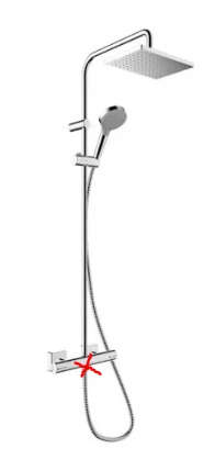 HANSGROHE 26286000 Zestaw prysznicowy Vernis Shape 230 1jet CHROM ...