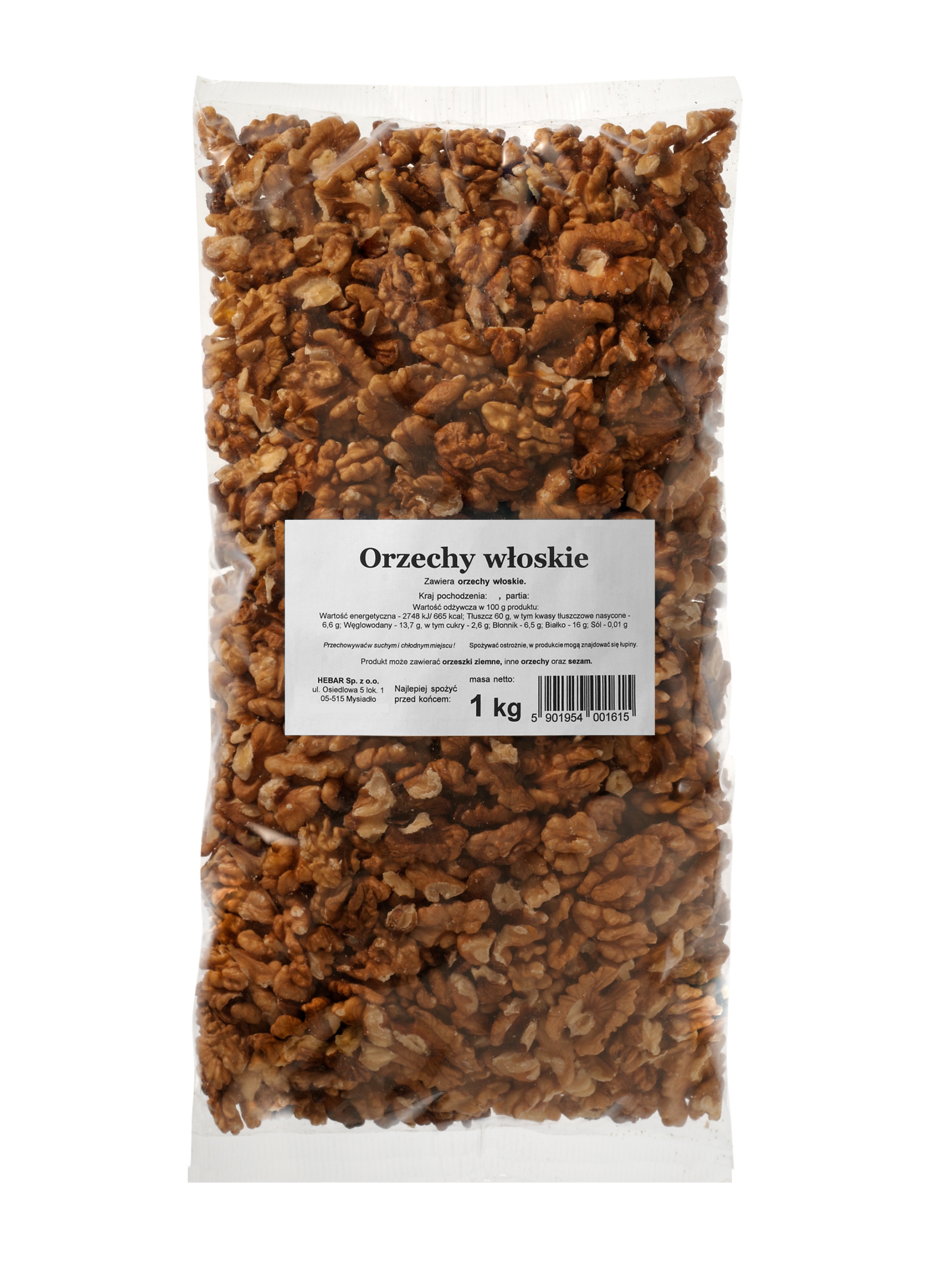 VLAŠSKÉ OŘECHY 1KG 1000G LOUPANÉ HEBAR za 252 Kč - Allegro