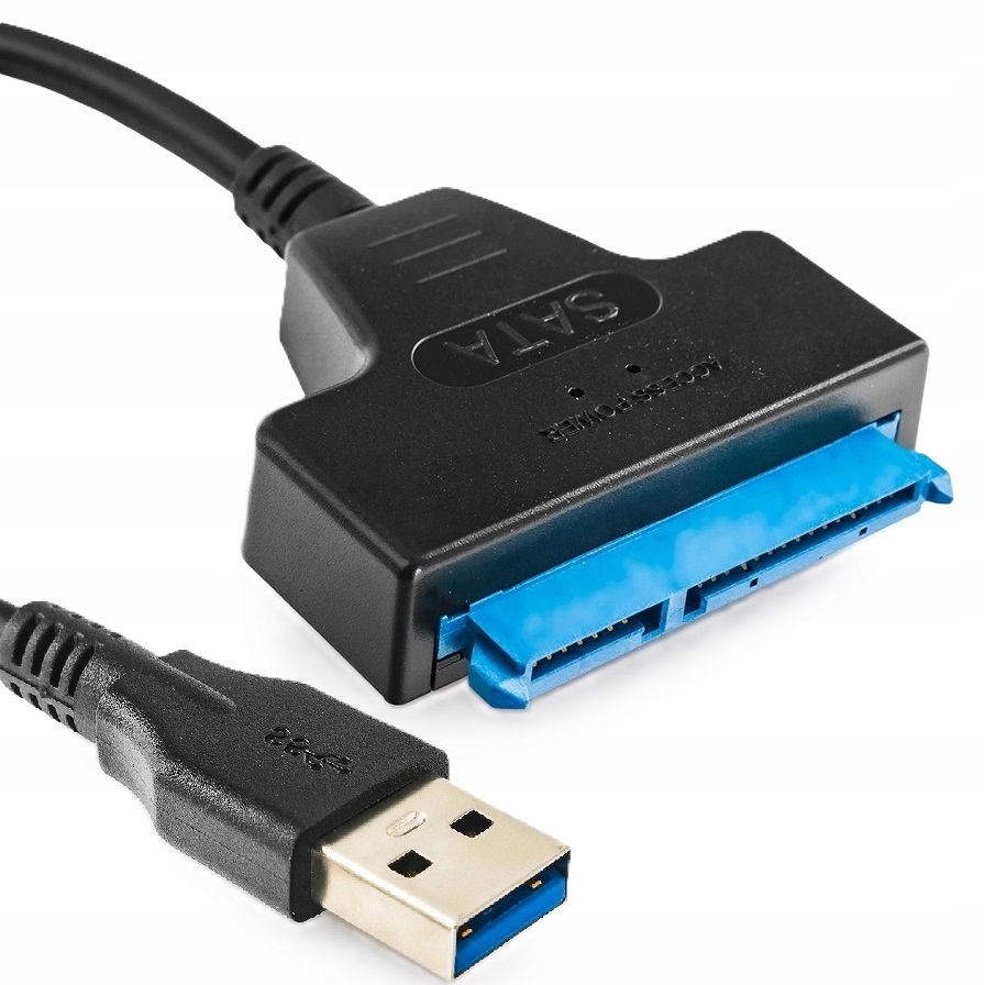 ADAPTER PRZEJŚCIÓWKA SATA III na USB 3.0 DO DYSKU HDD SDD KONWERTER ...