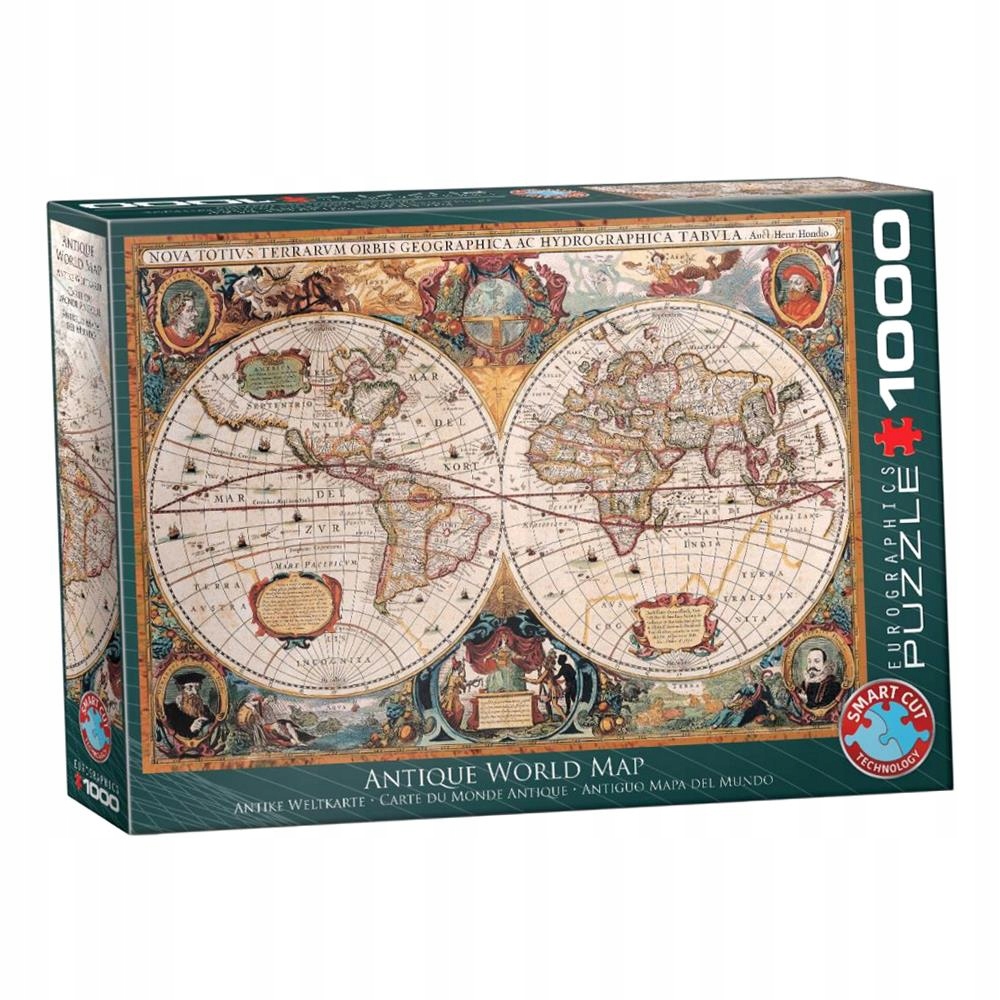 PUZZLE 1000 ORBIS GEOGRAPHICA MAPA SVETA 6000-1997 - Allegro