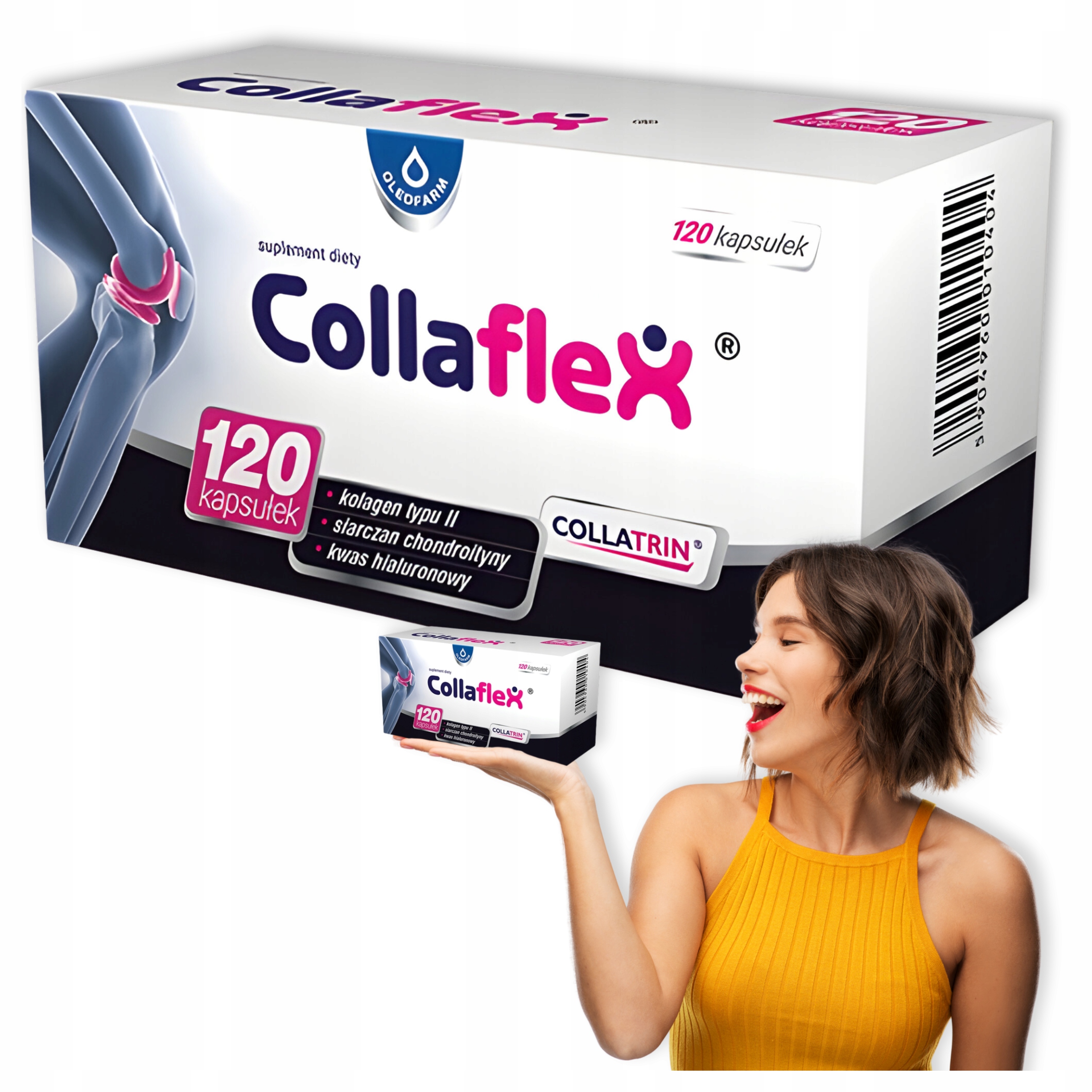 Suplement diety Oleofarm Collaflex 120 kapsułek (5904960010404) • Cena ...