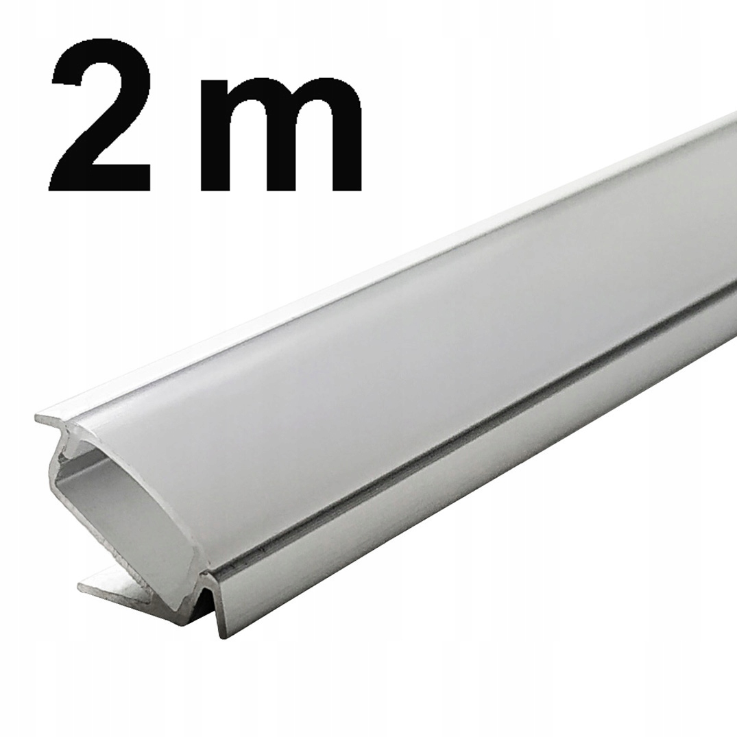 Profil aluminiowy do TAŚM LED Z KLOSZEM 2m kątowy (5904703003342 ...