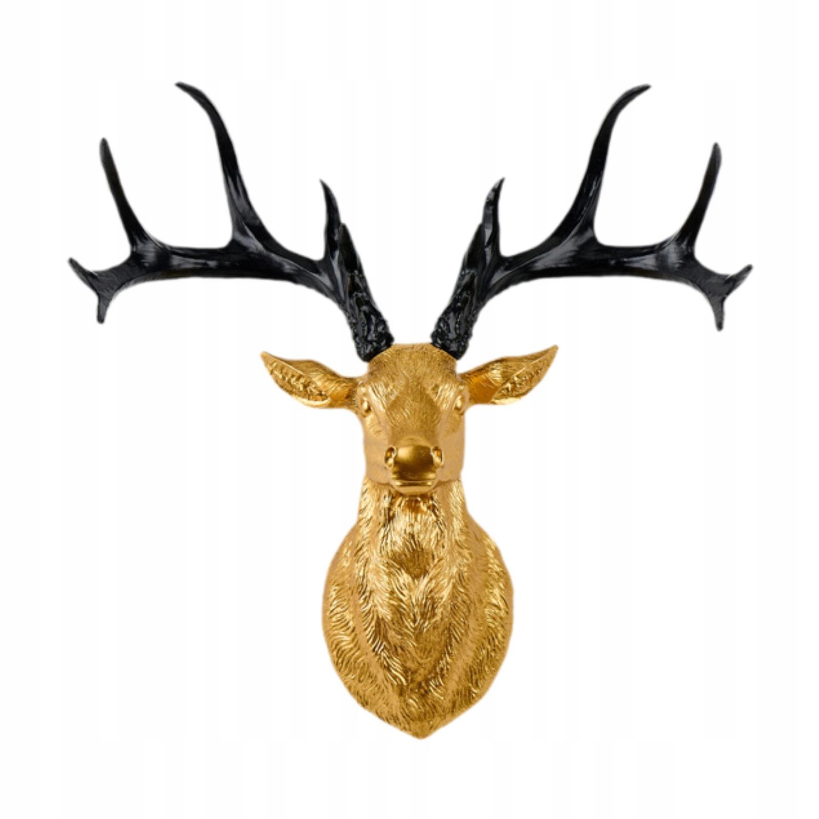Rzeźba ścienna z poroża jelenia Boho Grafika do montażu na ścianie ...