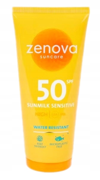 ZENOVA WODOODPORNE MLECZKO KREM DO OPALANIA Z FILTREM SPF 50 200 ML 13601115381 - Allegro.pl