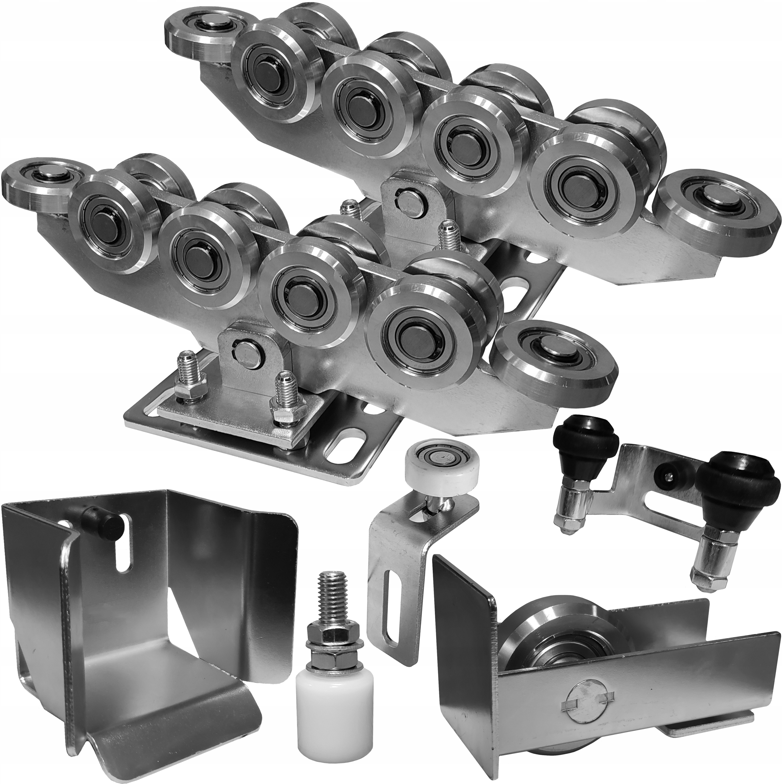 VOZÍKOVÉ NOSIČE ROLEČKY K BRÁNÁM POSUVNÉ BRÁNY SADA 10 VALČEK 80x80 ...