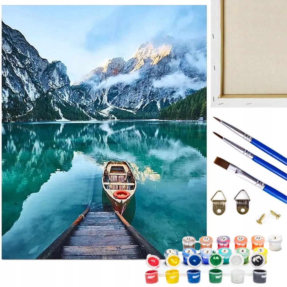 MALOWANIE PO NUMERACH Z RAMĄ ZESTAW OBRAZY DO MALOWANIA PREZENT OBRAZ ...