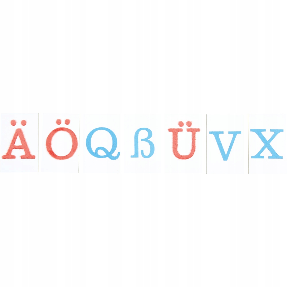 Sensoryczny alfabet niemiecki-wielkie litery (5908291953720) • Cena ...