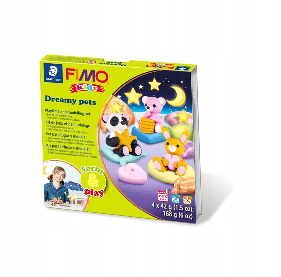 SADA FIMO KIDS FORM&PLAY SNOVÁ ZVÍŘÁTKA 4X42 G STAEDTLER za 289.00CZK - Allegro