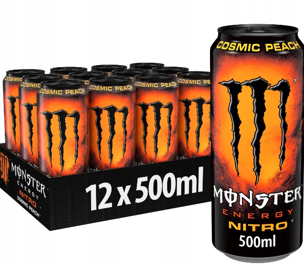MONSTER ENERGY NITRO COSMIC PEACH Napój 500ml x12 (5060947546844 ...