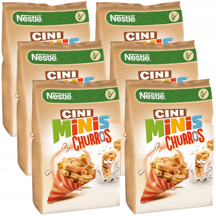 Nestle Cini Minis Churros Płatki śniadanie 6x 400g 12536167811 - Allegro.pl