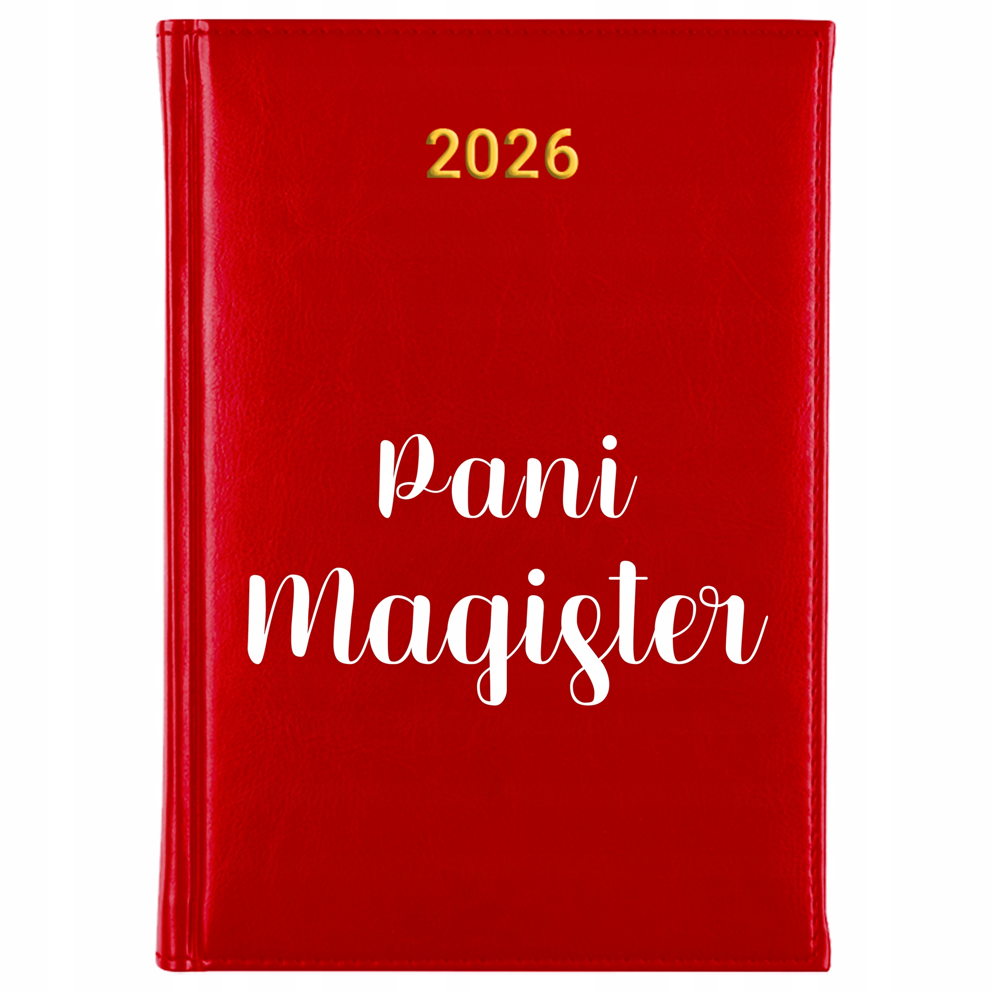 Könyvnaptár Piros A5 2026 Napi határidőnapló Hölgyeknek Mester Wz za 4595.00HUF-ért - Allegro