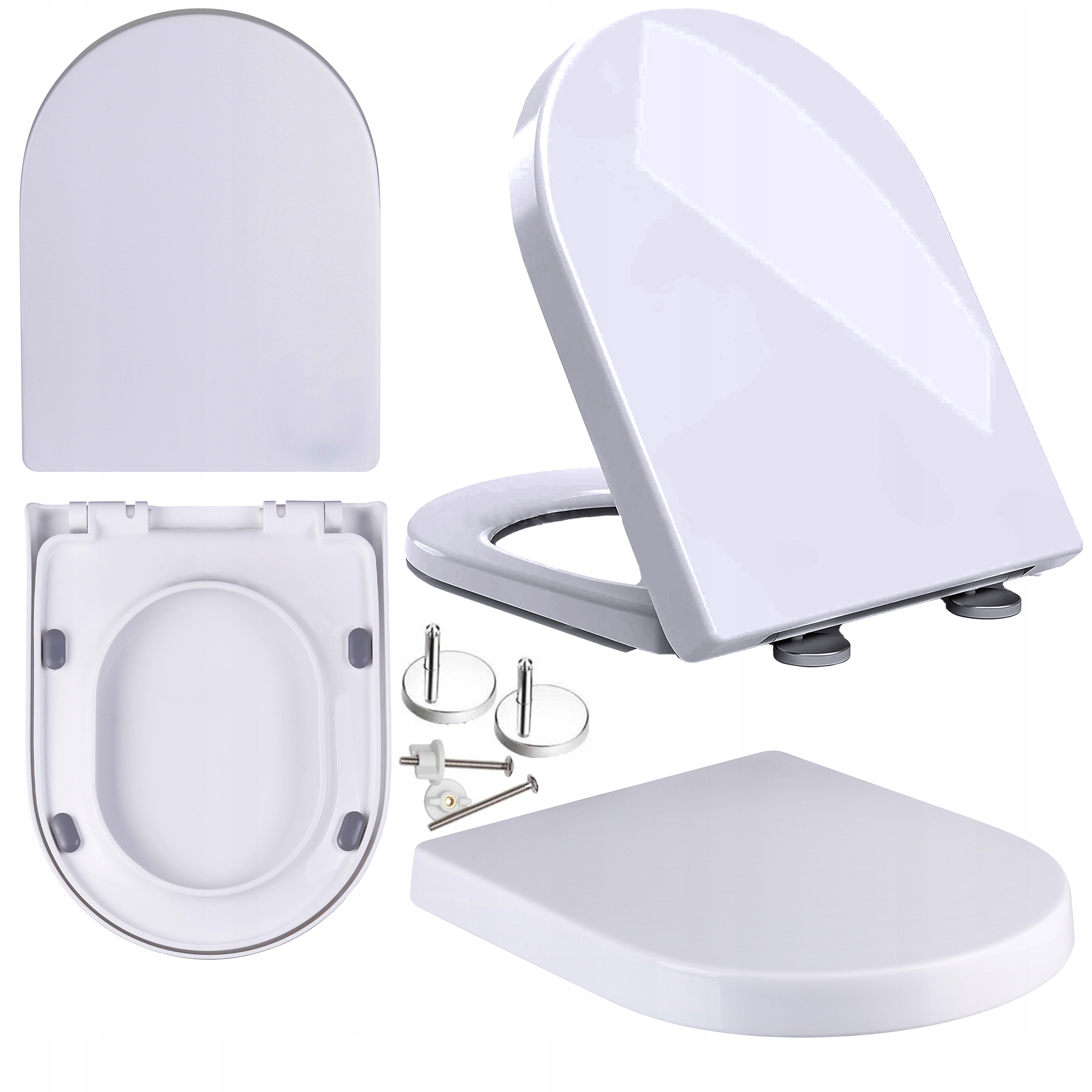 DESKA SEDESOWA WC WOLNOOPADAJĄCA UNIWERSALNA NAJTWARDSZY DUROPLAST ...