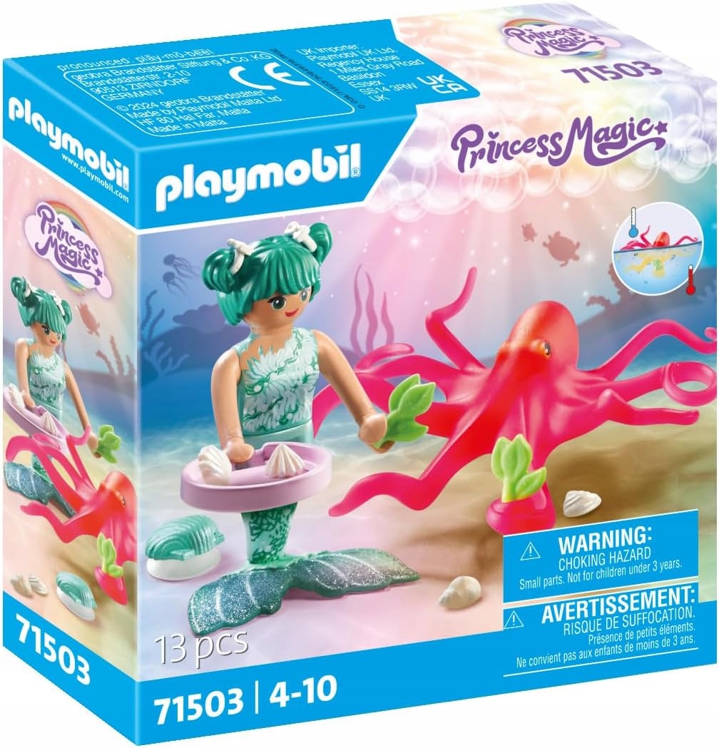 PLAYMOBIL PRINCESS MAGIC 71503 SYRENKA Z OŚMIORNICĄ zmieniająca kolor ...