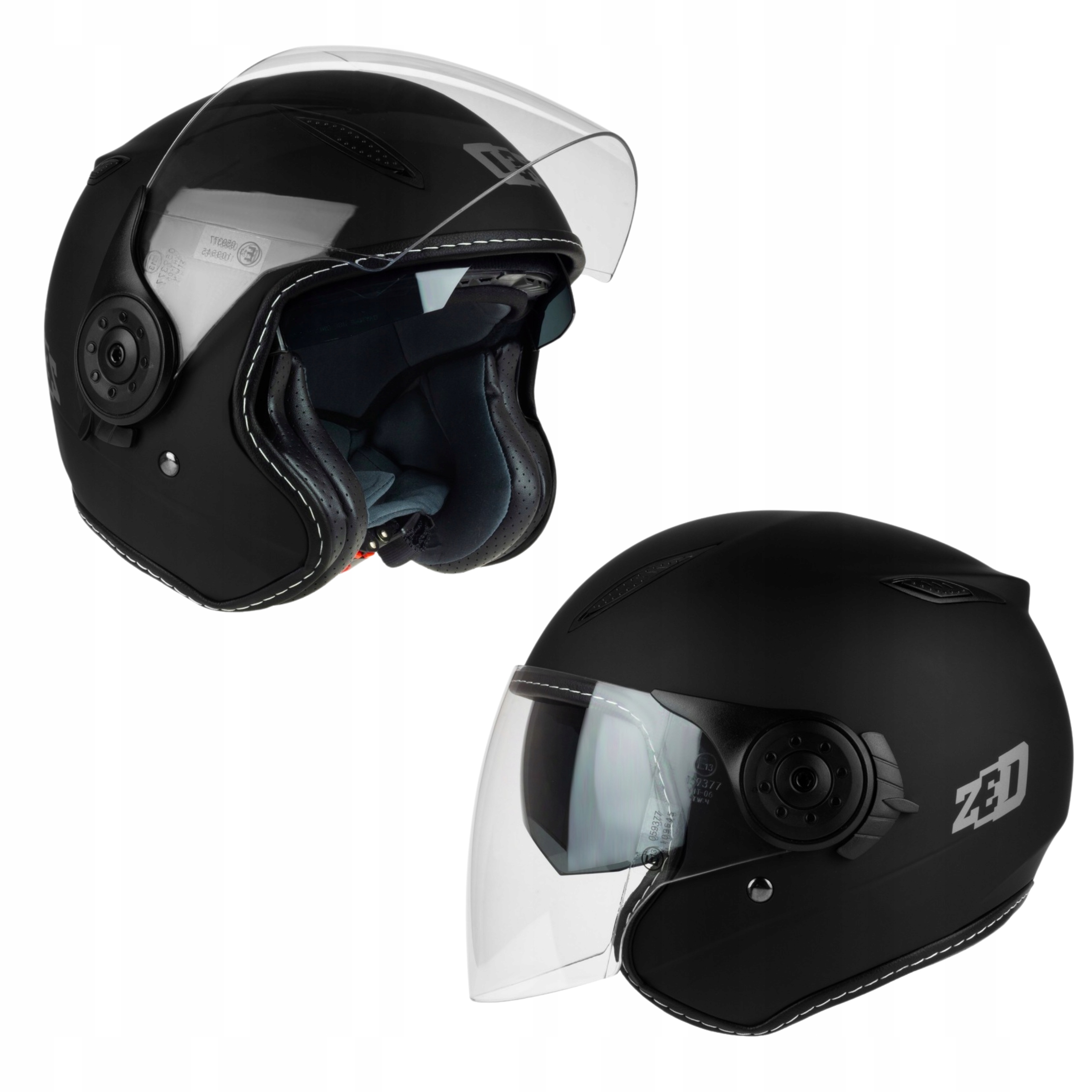 Nyitott Motoros Sisak ZED C5 Beépített Napszemüveggel + Balaclava ...