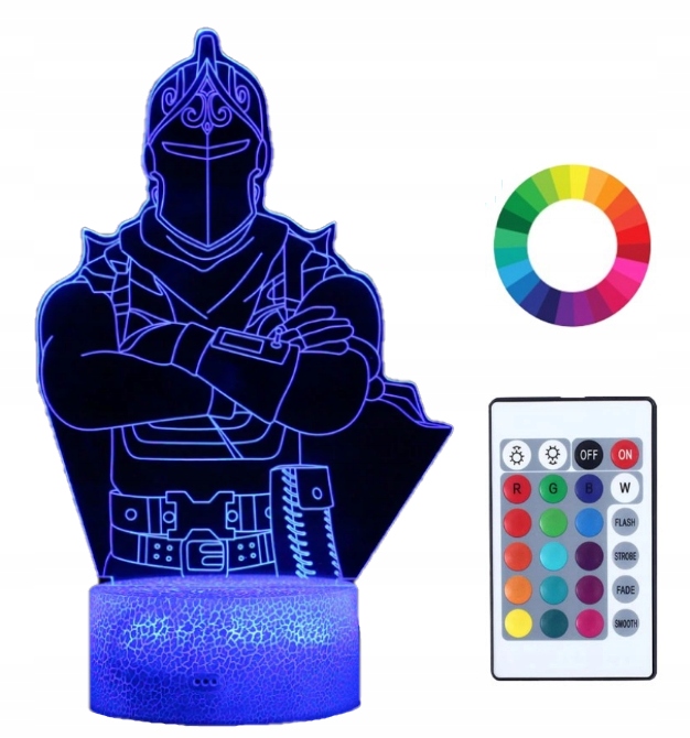 Lampka Nocna Seria Fortnite 3D Led Imię - Plexido | Sklep EMPIK.COM