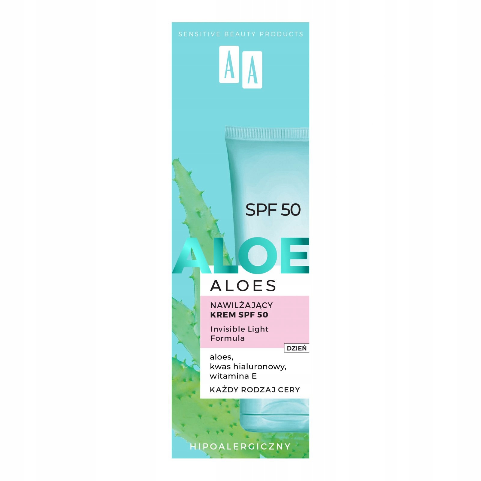 AA Aloes Nawilżający krem SPF 50 40 ml (5900116100050) • Cena, Opinie • Kremy do twarzy ...