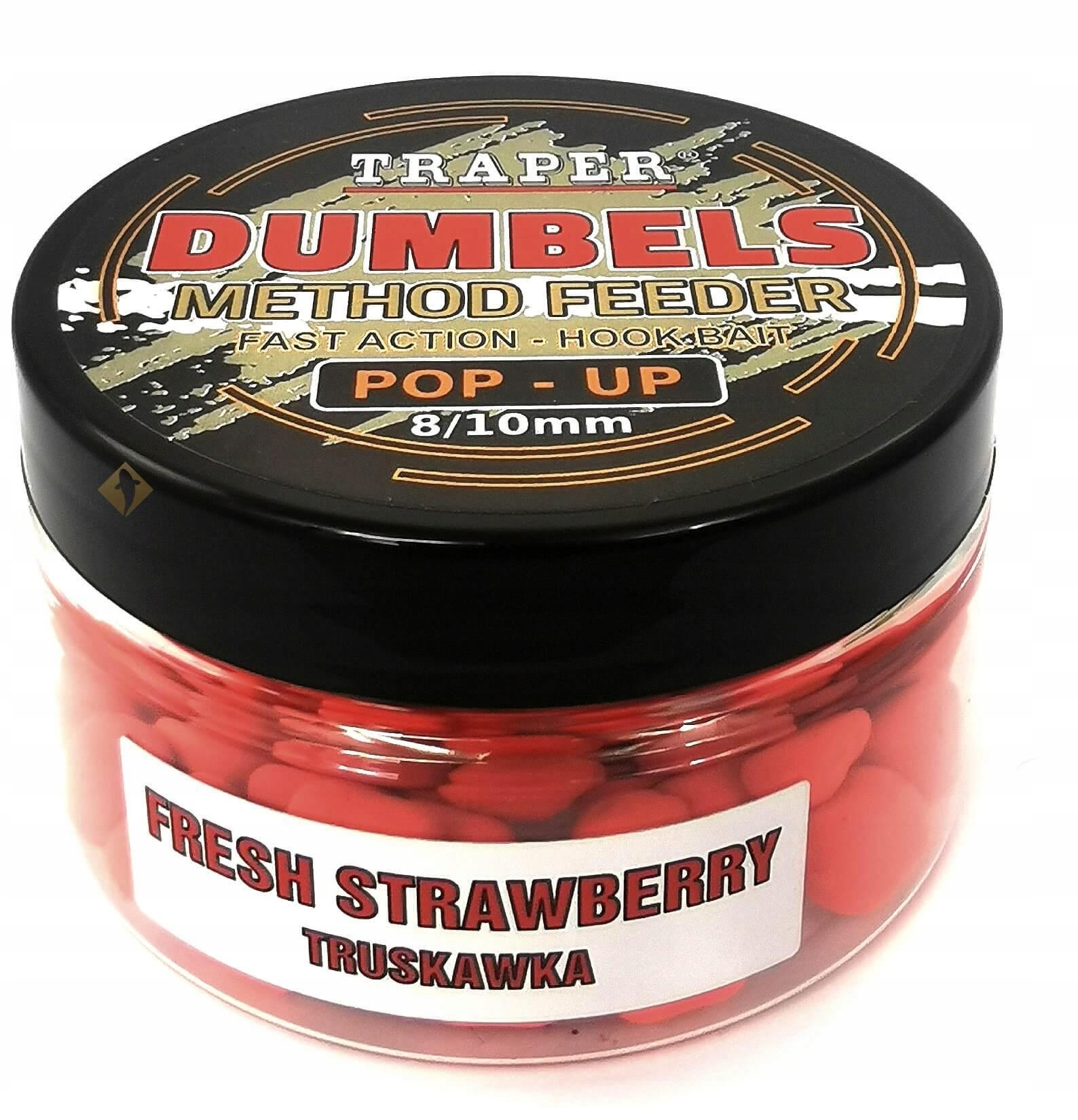 DUMBELS POP-UP METHOD FEEDER Truskawka 30g TRAPER • Cena, Opinie - Allegro