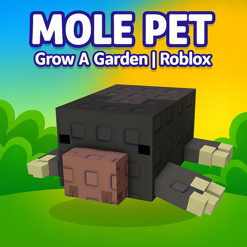 ROBLOX - MOLE - GROW A GARDEN - PET - MOŻLIWA MUTACJA! - Stan: 24.99PLN ...