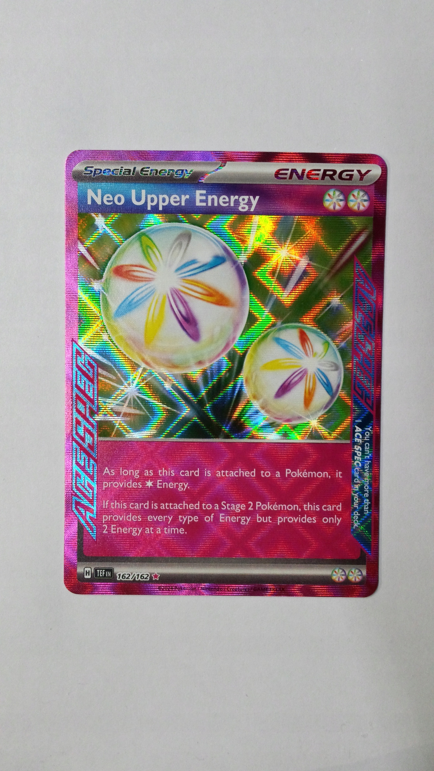 Neo Upper Energy (TEF 162) - 162/162 - ACE SPEC Rare - Temporal Forces - porównaj ceny - Allegro.pl