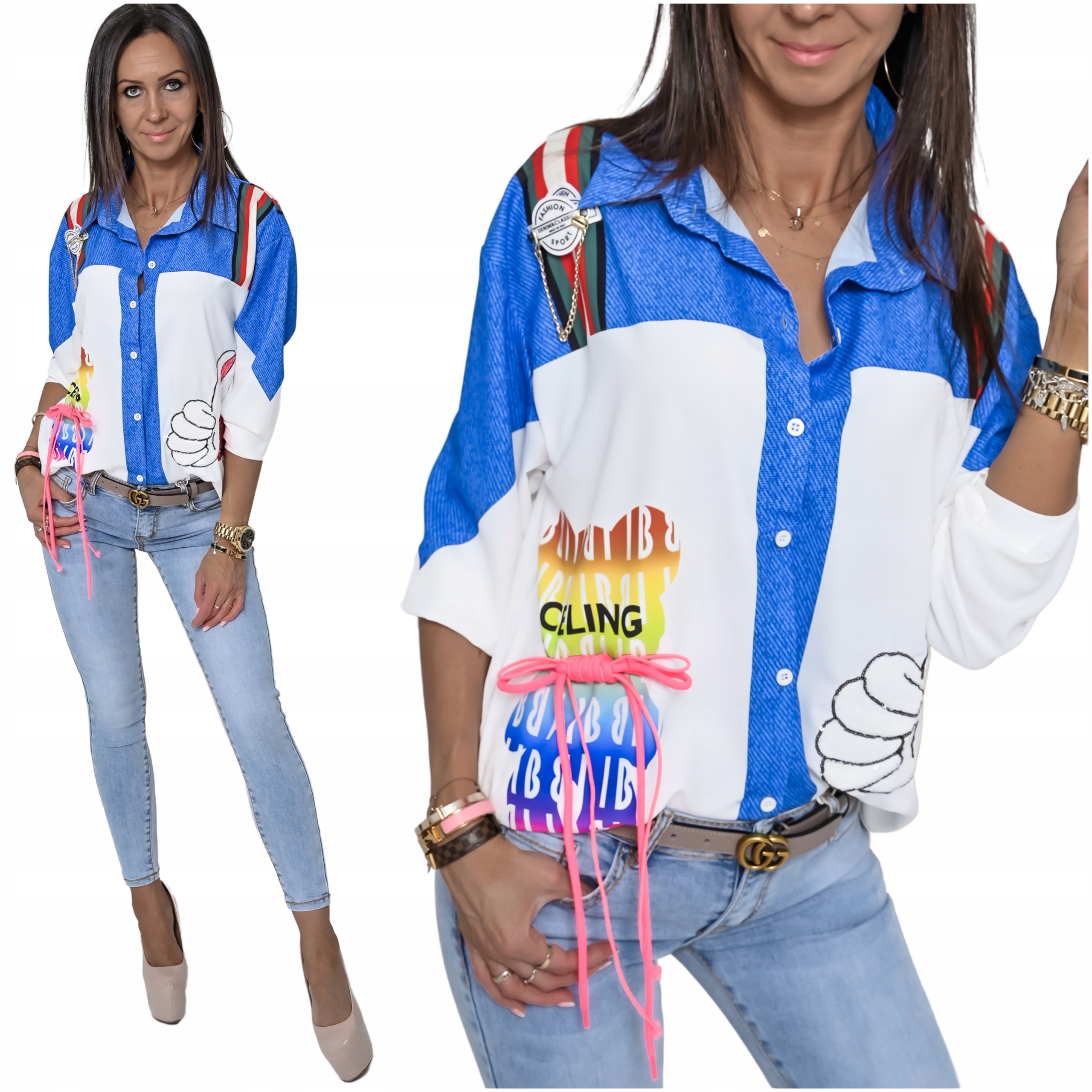 ZJAWISKOWA WIOSENNA KOSZULA PARTY! WZ.3 S 15290910038 - Allegro.pl