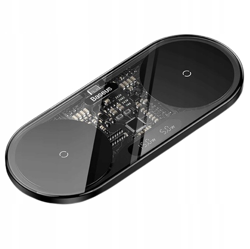 Podwójna ładowarka bezprzewodowa Baseus Digital LED Display 20W USB-C ...