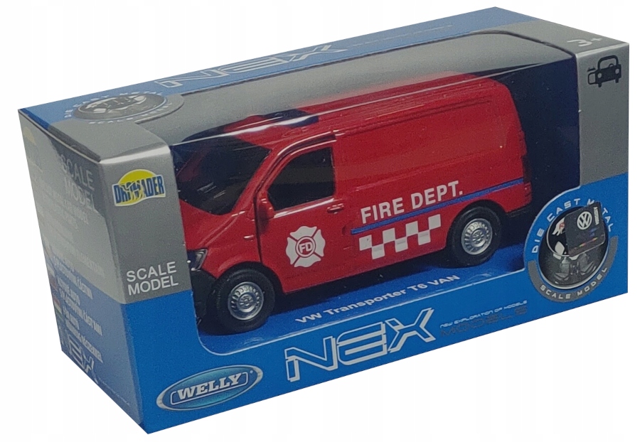 WELLY METALOWE AUTO VW TRANSPORTER T6 VAN STRAŻ 13746606799 - Allegro.pl