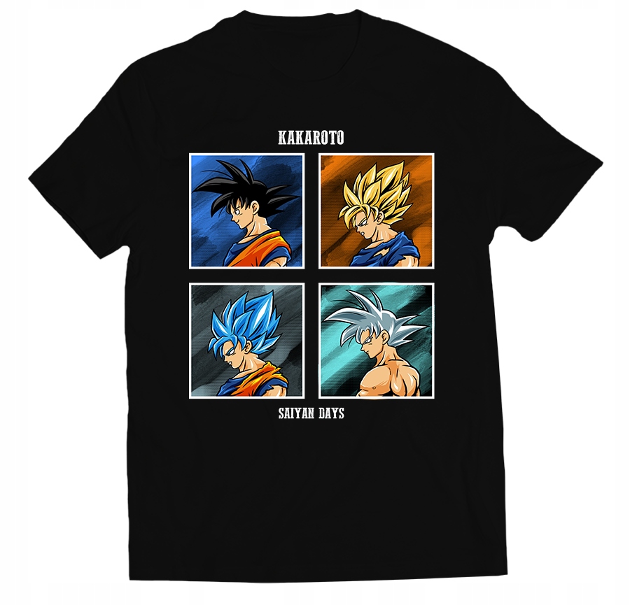 KOSZULKA SAYAN KAKAROTO GOKU ANIME XXL • Cena, Opinie • T-shirty ...