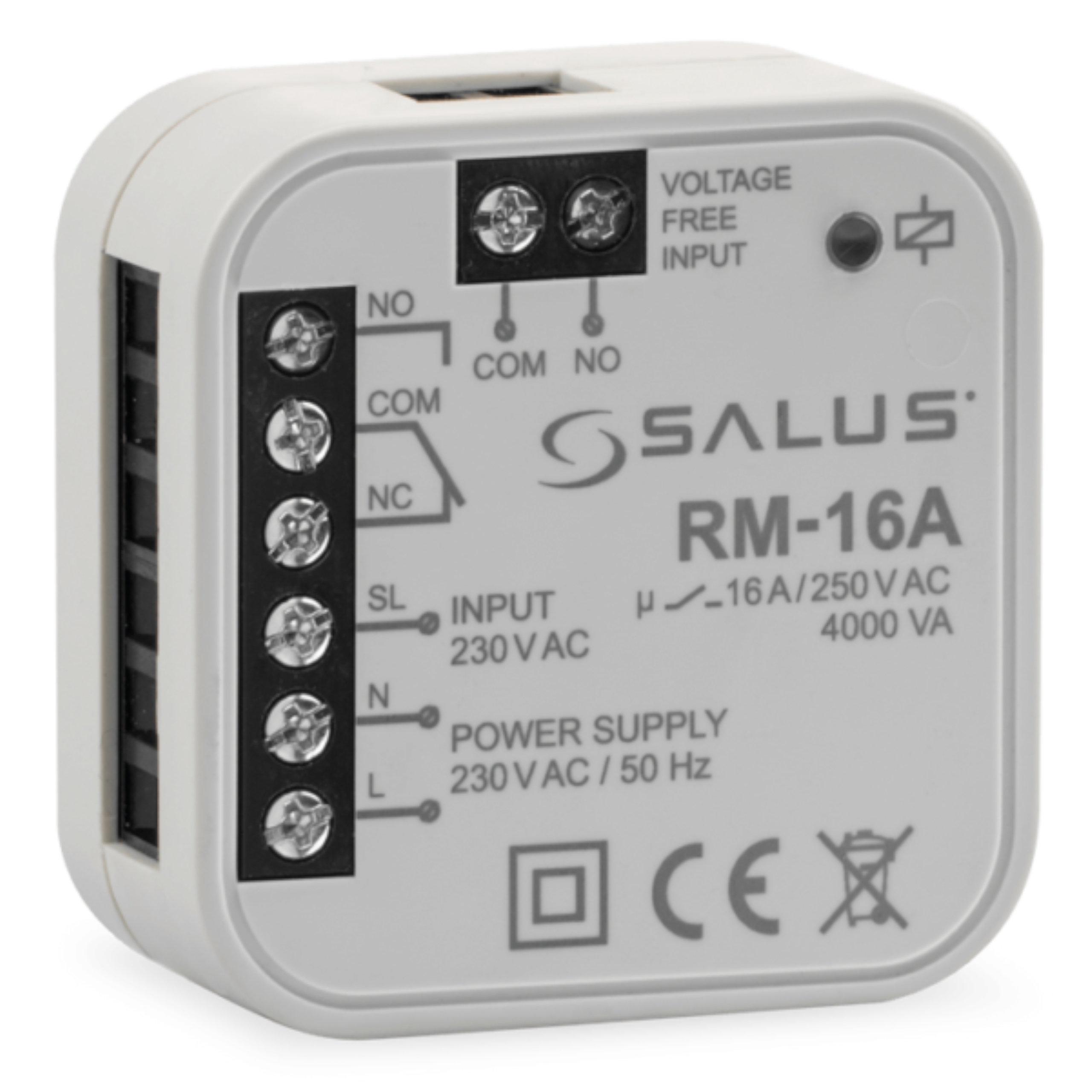 SALUS RM-16A UNIWERSALNY MODUŁ PRZEKAŹNIKA NO/COM/NC 230V 16A ...