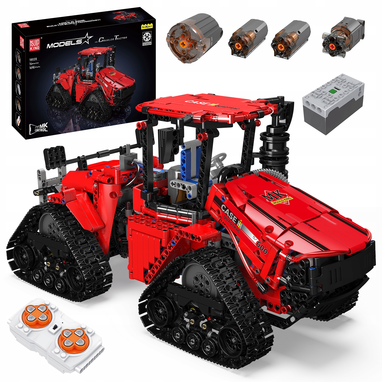 Mould king Technic RC pásový traktor Model Stavebnice Hračka za 83,33 ...