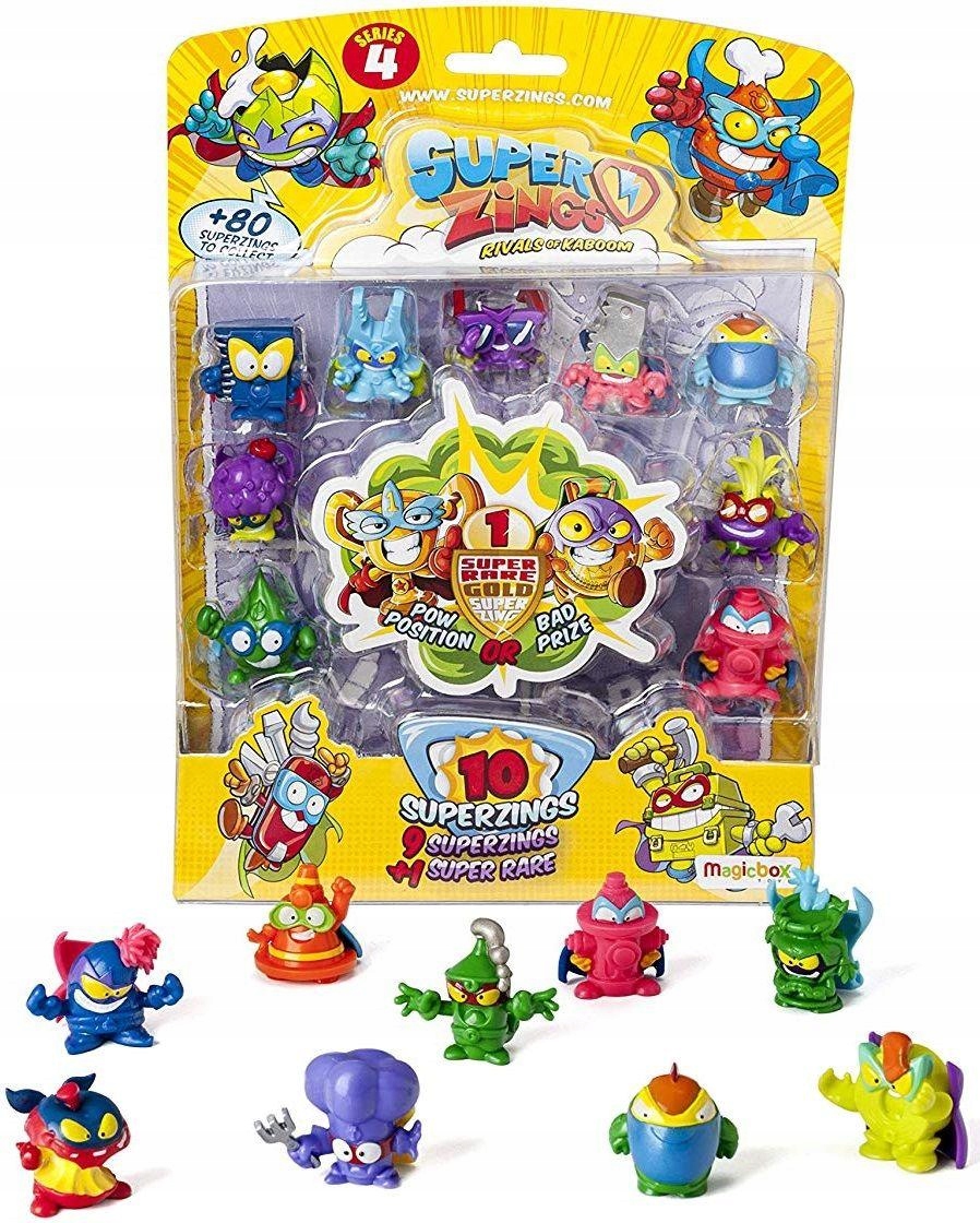 SUPER ZINGS RIVALS OF KABOOM ZESTAW 10 FIGUREK SERIA 4 3 ...