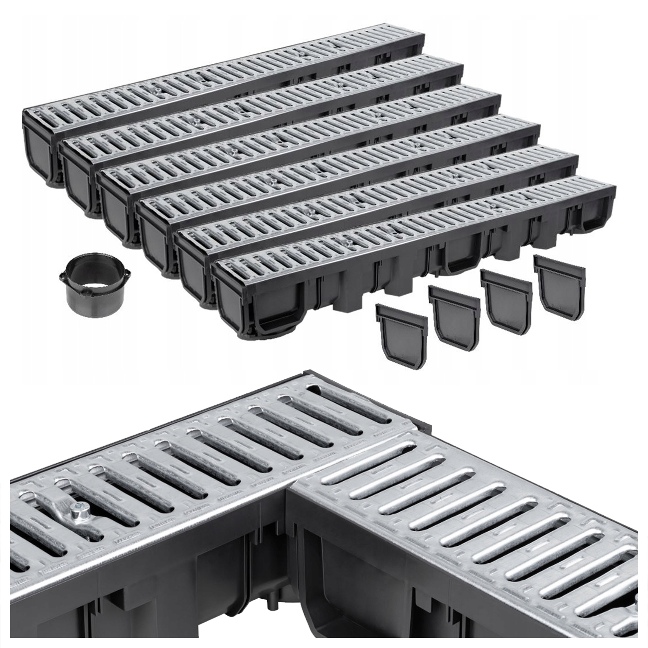 ODWODNIENIE LINIOWE H105 ruszt OCYNK ZESTAW 6m (5902560909982) • Cena ...