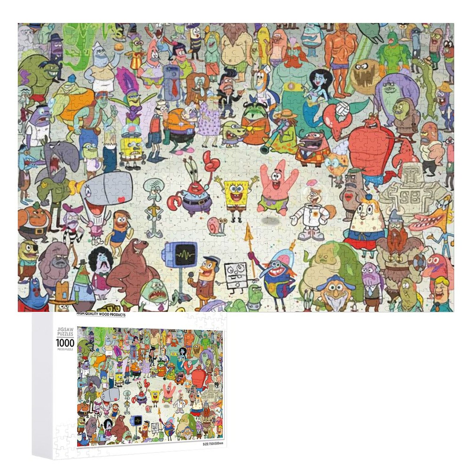 Puzzle Spongebob 1000 - Niska cena na Allegro.pl