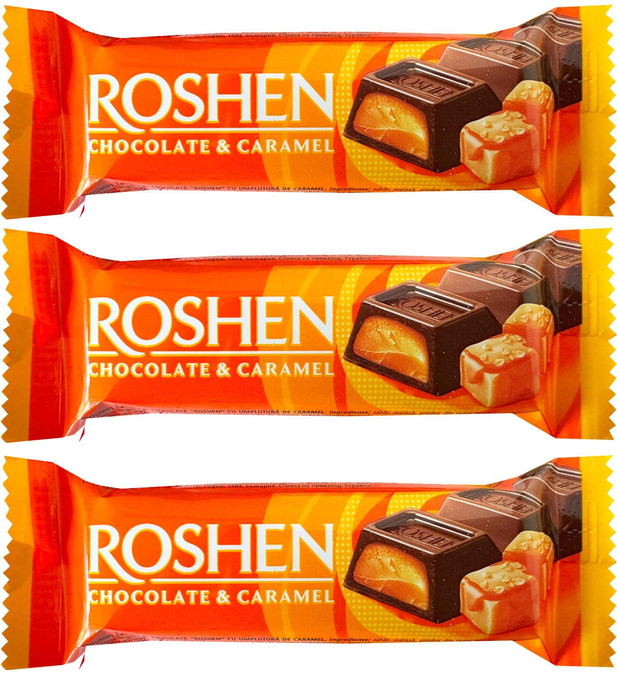BATON ROSHEN CHOCOLATE & CARAMEL 30 g x 30 szt - porównaj ceny - Allegro.pl