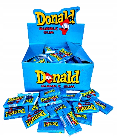 GUMA BALONOWA DONALD BUBBLE GUM 100 szt (8683229251709) • Cena, Opinie ...