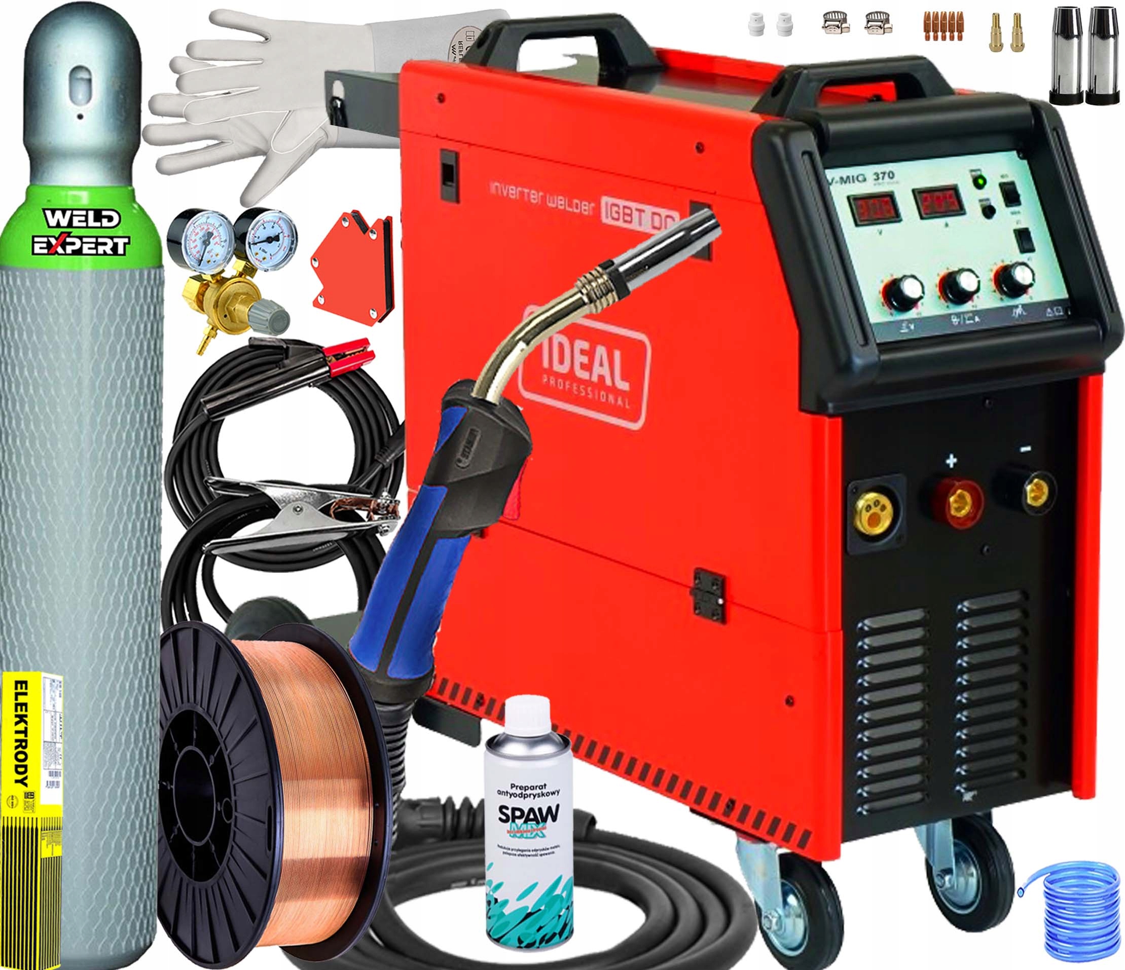 SPAWARKA inwertorowa MIG MAG MMA 400V 370A MIGOMAT Ideal V-MIG 370 Zestaw (5905031030093) • Cena ...