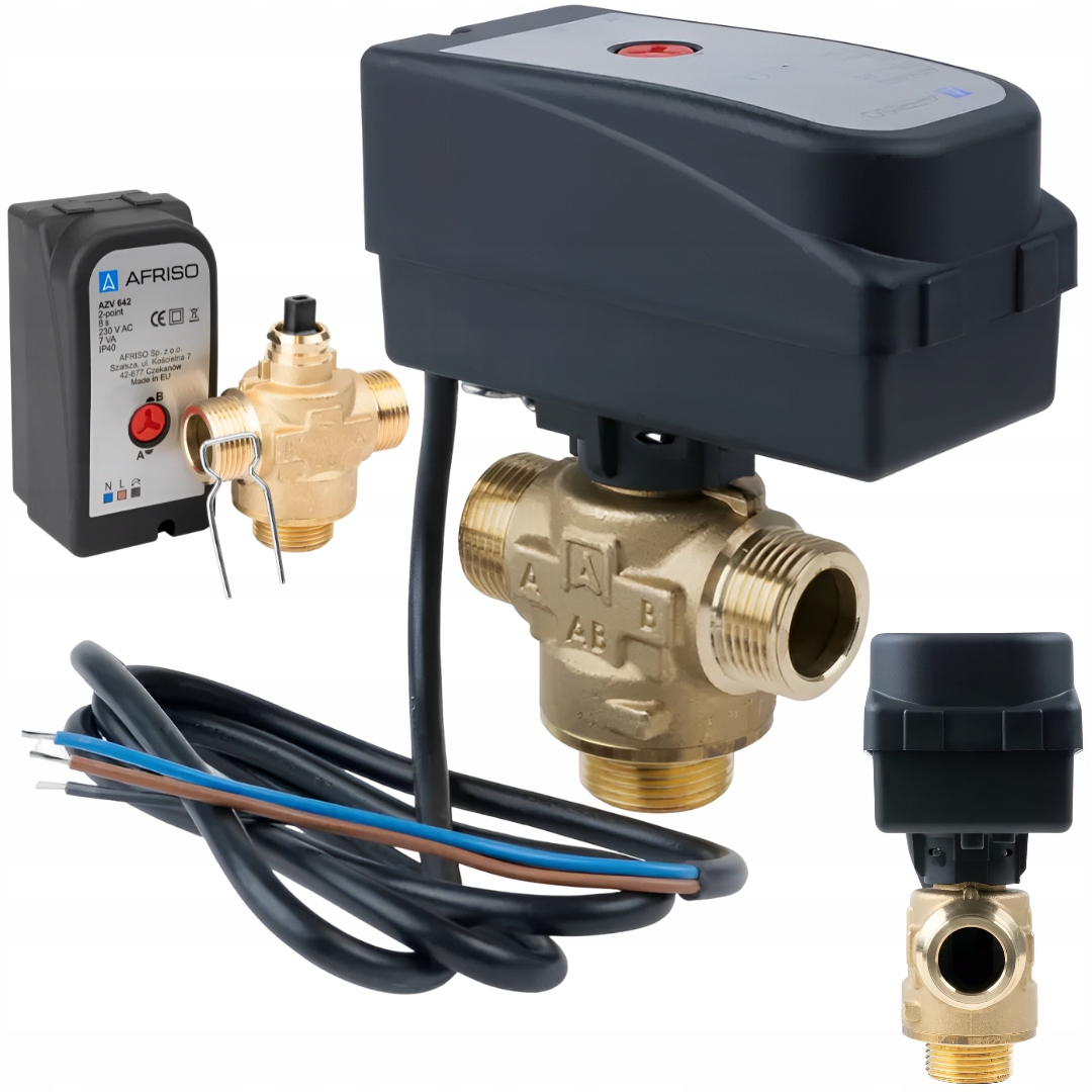 ZAWÓR STREFOWY 3-DROGOWY TRZYDROGOWY AZV 844 G1 1/4" Kvs 13 m3/h 1684400 (5902510008444) • Cena ...