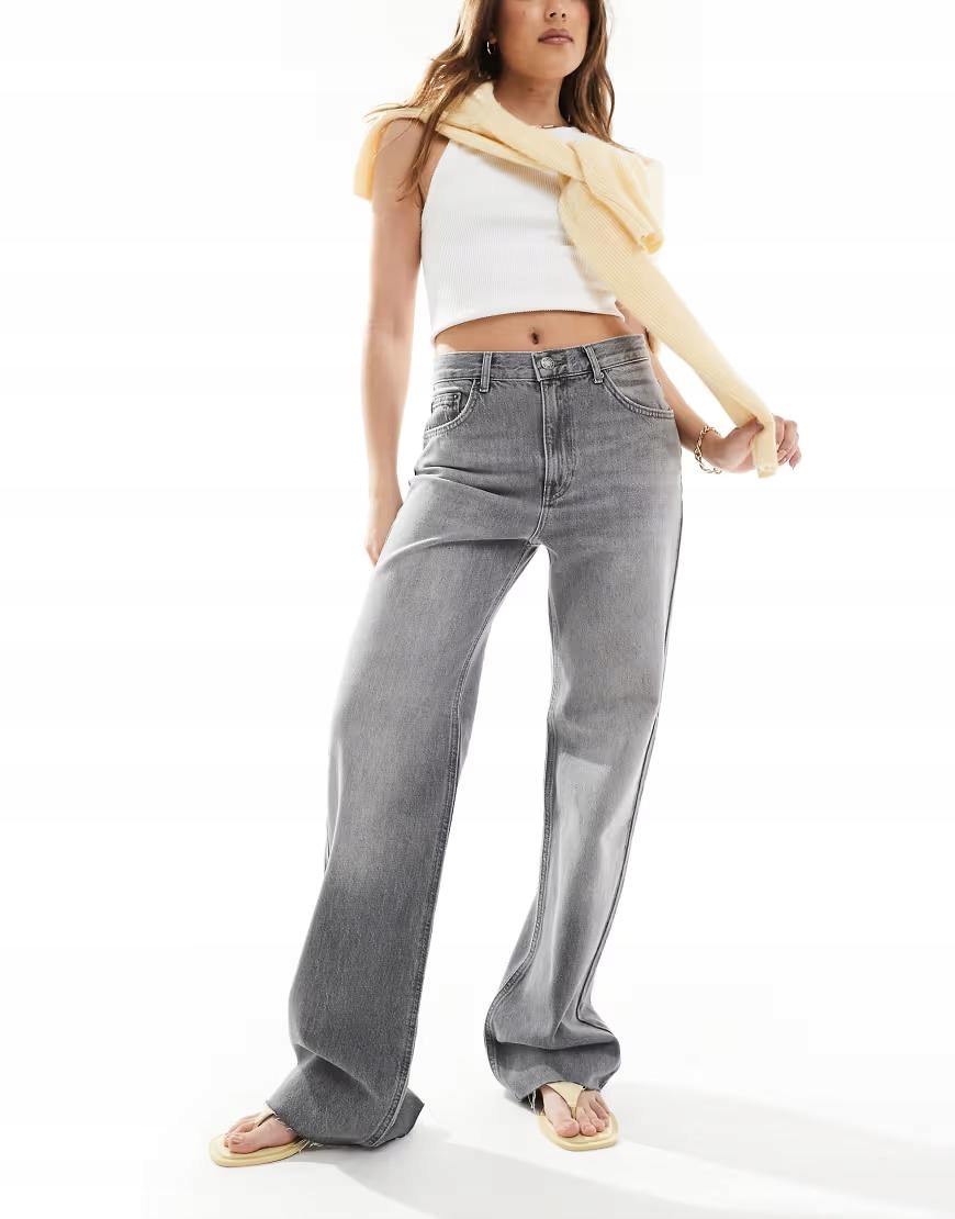 PULL&BEAR SZARE SPODNIE JEANS 8OC B10__S • Cena, Opinie • Jeansy 17912482621 • Allegro