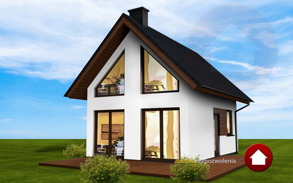 Projekt domu 35 m2 na vyžádání, 35 m2 cihlový za 1398 Kč - Allegro