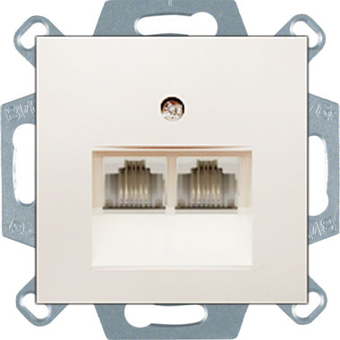 Gniazdo komputerowe 2x RJ45 B.kwadrat Berker Hager (5903260430776 ...