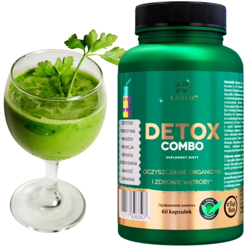 DETOX COMBO Suplement diety LANCO 60 kapsułek (5905317626347) • Cena, Opinie • Preparaty ...