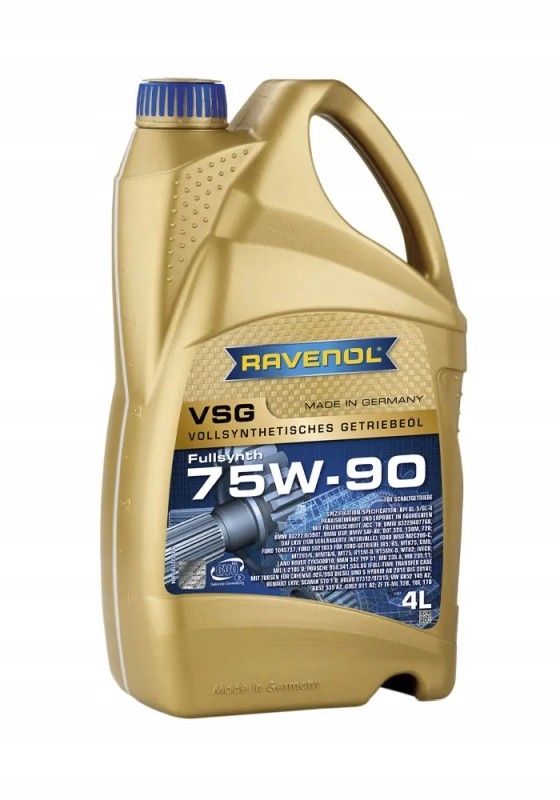 OLEJ RAVENOL VSG 75W90 4L API GL4/5 / MB 235.8 / MAN 342 TYP S-1 / VOLVO 97 4014835733992 za 284 ...