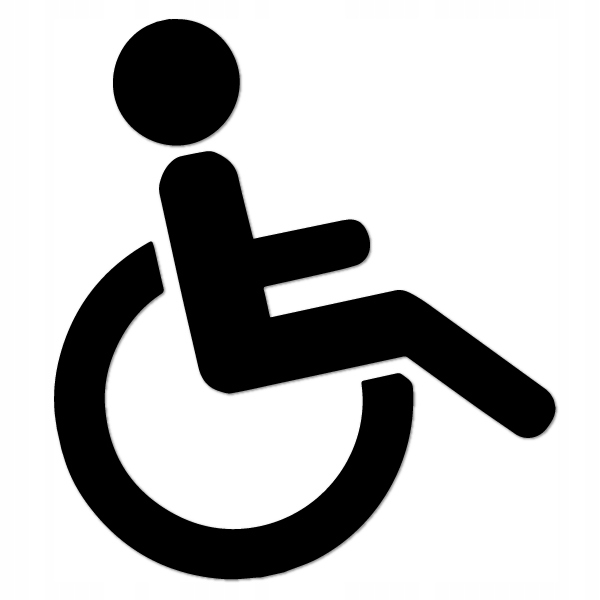 INWALIDA 1 - Sticker niepełnosprawny znak 20 cm za 13,90 zł z Ołtarzew ...