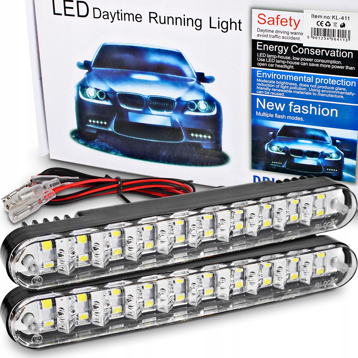 Lampy DRL Do Jazdy Dziennej 20 LED WIAT A dzienne LED Homologacja Do Auta