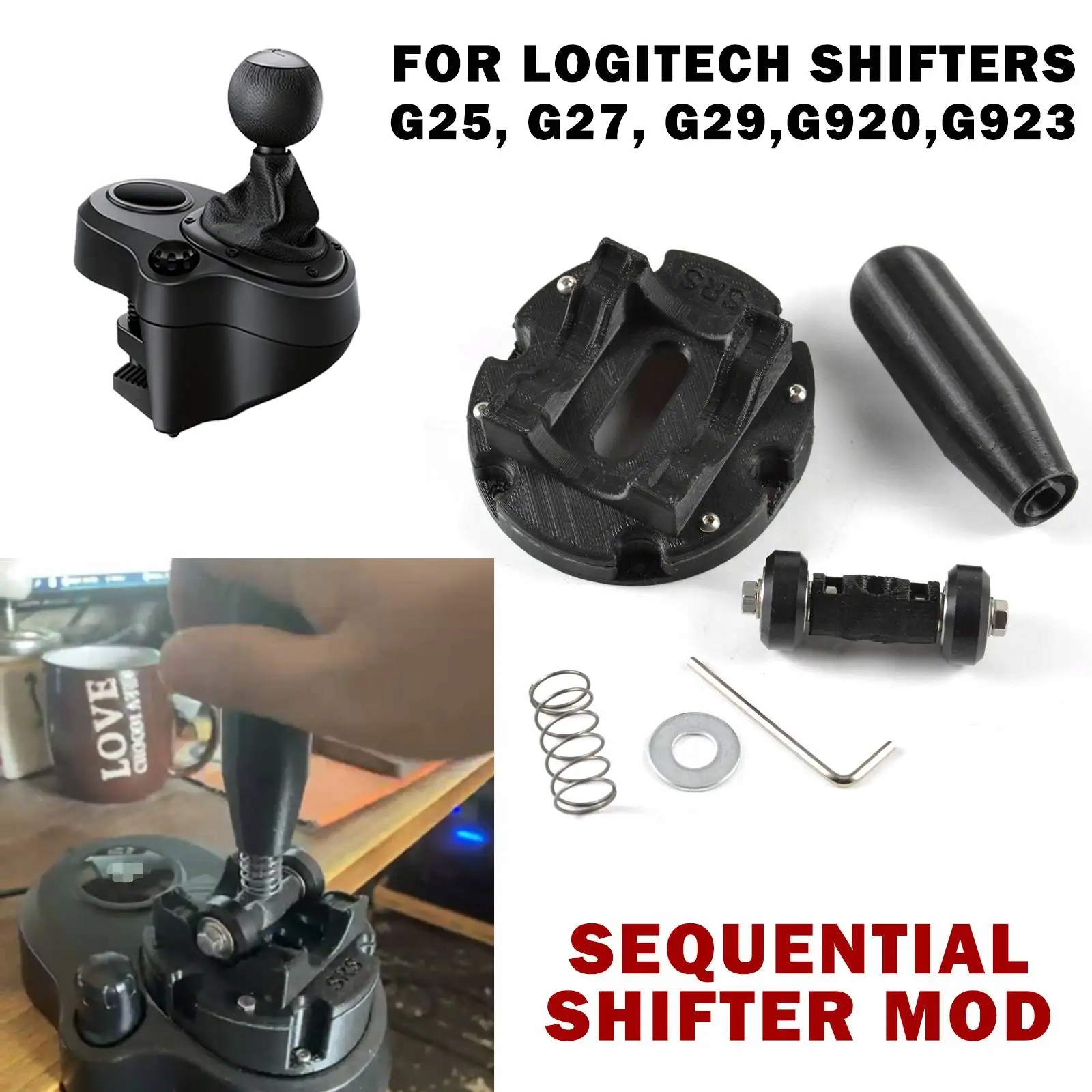 Sekwencyjny Shifter Mod dla Logitech G27 Logitech G29 G923 G25 G920 ...