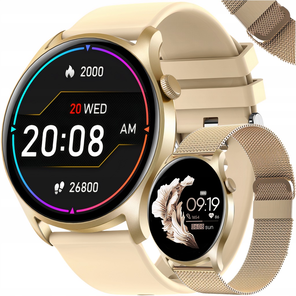 SMARTWATCH ZEGAREK DAMSKI Z FUNKCJĄ ROZMOWY EKG PL - Sklep, Opinie ...